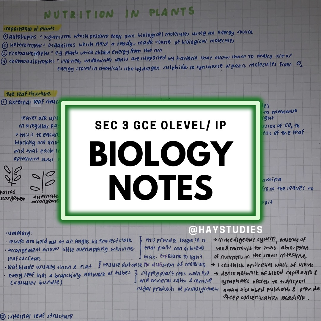 HARDCOPY SEC 3 PURE BIOLOGY NOTES by graduated sec 4 integrated ...