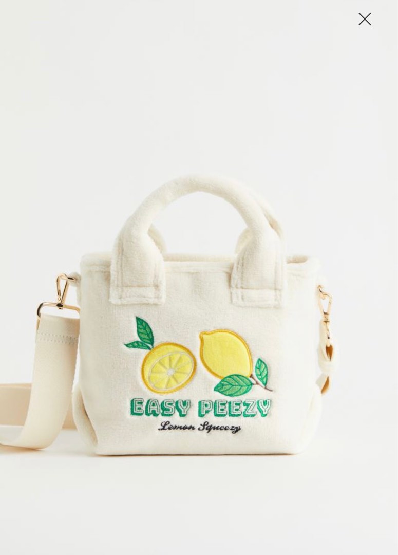 H&M Furry Lemon Bag, Women's Fashion, Bags & Wallets, Cross-body Bags ...