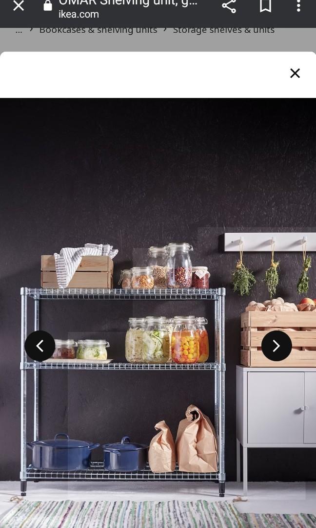 Ikea Omar shelve unit, rack, Furniture & Home Living, Furniture ...
