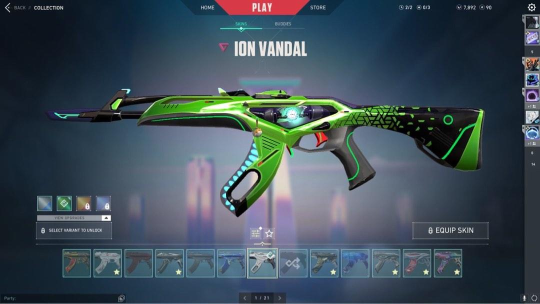 Immortal 47 premium skins ruin dagger Stacked Red Valorant Account ...