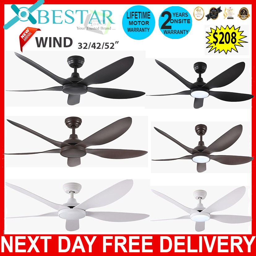 [INSTALLATION]BESTAR WIND 32/42/52 Inches DC Ceiling Fan With Remote ...