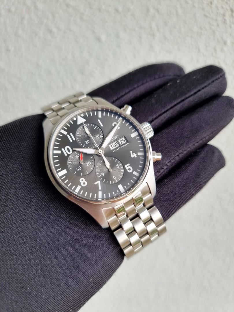 IWC PILOT CHRONO CHRONOGRAPH SPIT FIRE PILOT IW377719 IW3777-19, Luxury ...
