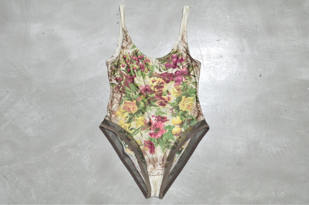 Jean Paul Gaultier - S/S 99 - Floral-Print Bodysuit, Women's Fashion ...