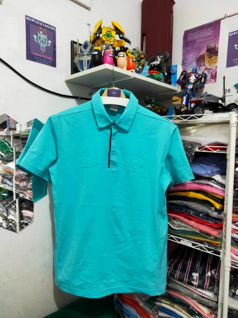 Kaos Polo Lecaf Biru Tosca Polos Small Logo, Fesyen Pria, Pakaian ...