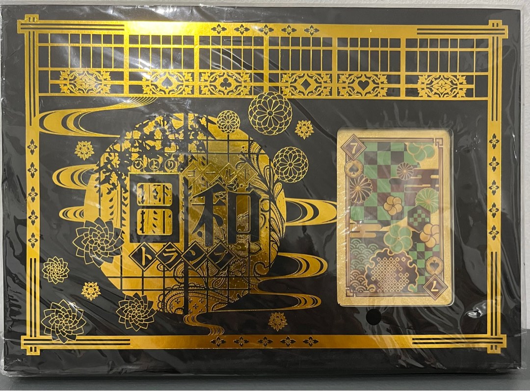 Kimetsu No Yaiba Pattern Hiyori Gold Playing Cards, Hobbies & Toys ...