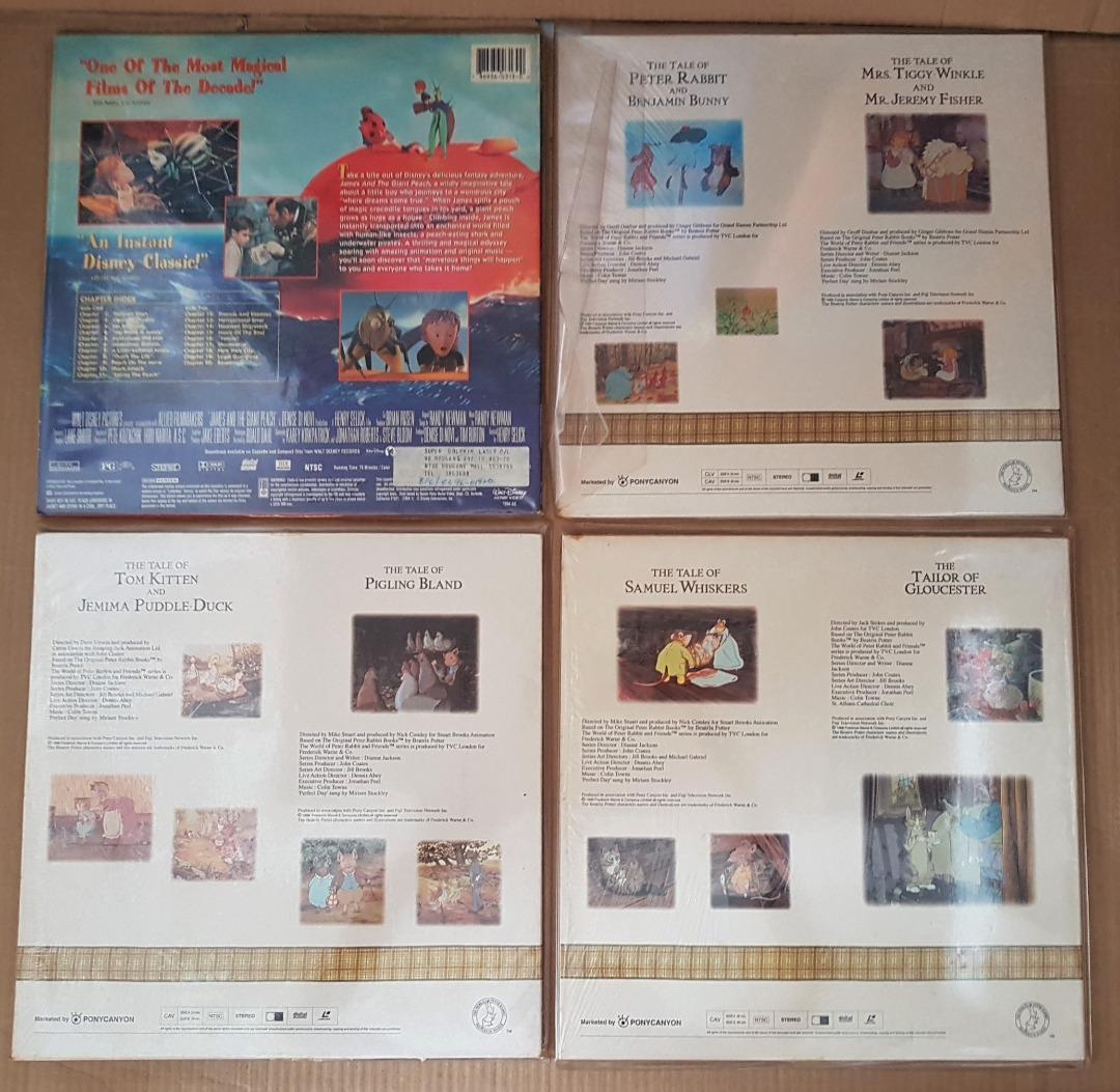 Laser Disc of Children Movie, Walt Disney, James and the Giant Peach ...