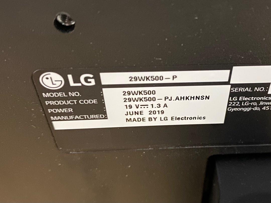 LG 29WK500-P Ultra Wide Monitor 29 Inch, Computers & Tech, Parts ...