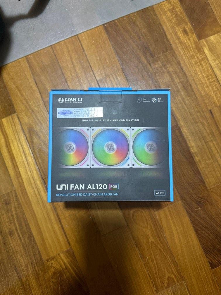 Lian Li AL120 3 white fans, Computers & Tech, Parts & Accessories ...
