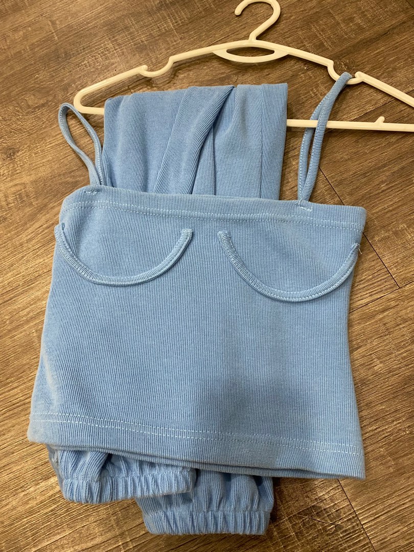 Light blue two piece set, Women's Fashion, Dresses & Sets, Sets or ...