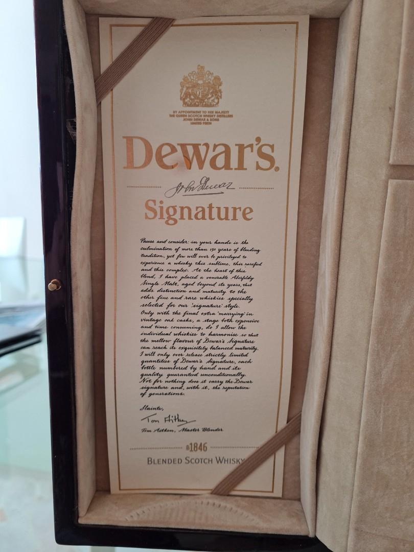 Liquor - Dewar's Signature Blended Scotch Whiskey, Food & Drinks ...