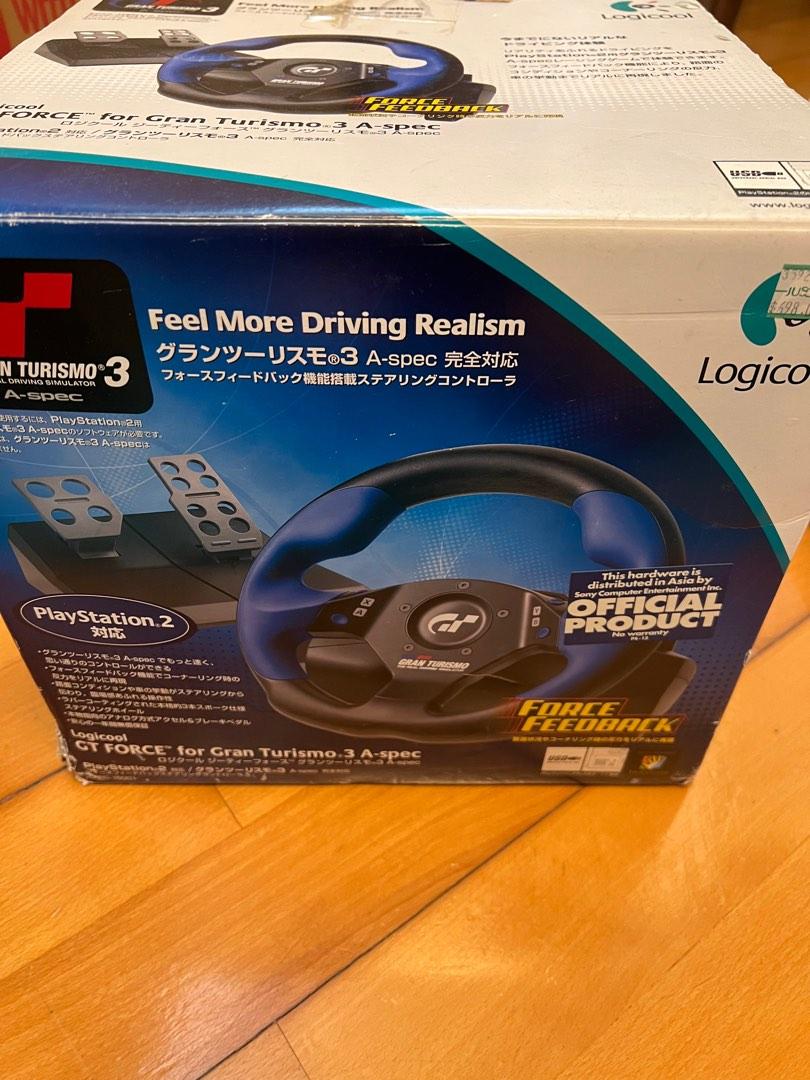 Logicool driving wheel for PS2 PS3 軚盤, 電子遊戲, 遊戲機配件, 手掣 - Carousell