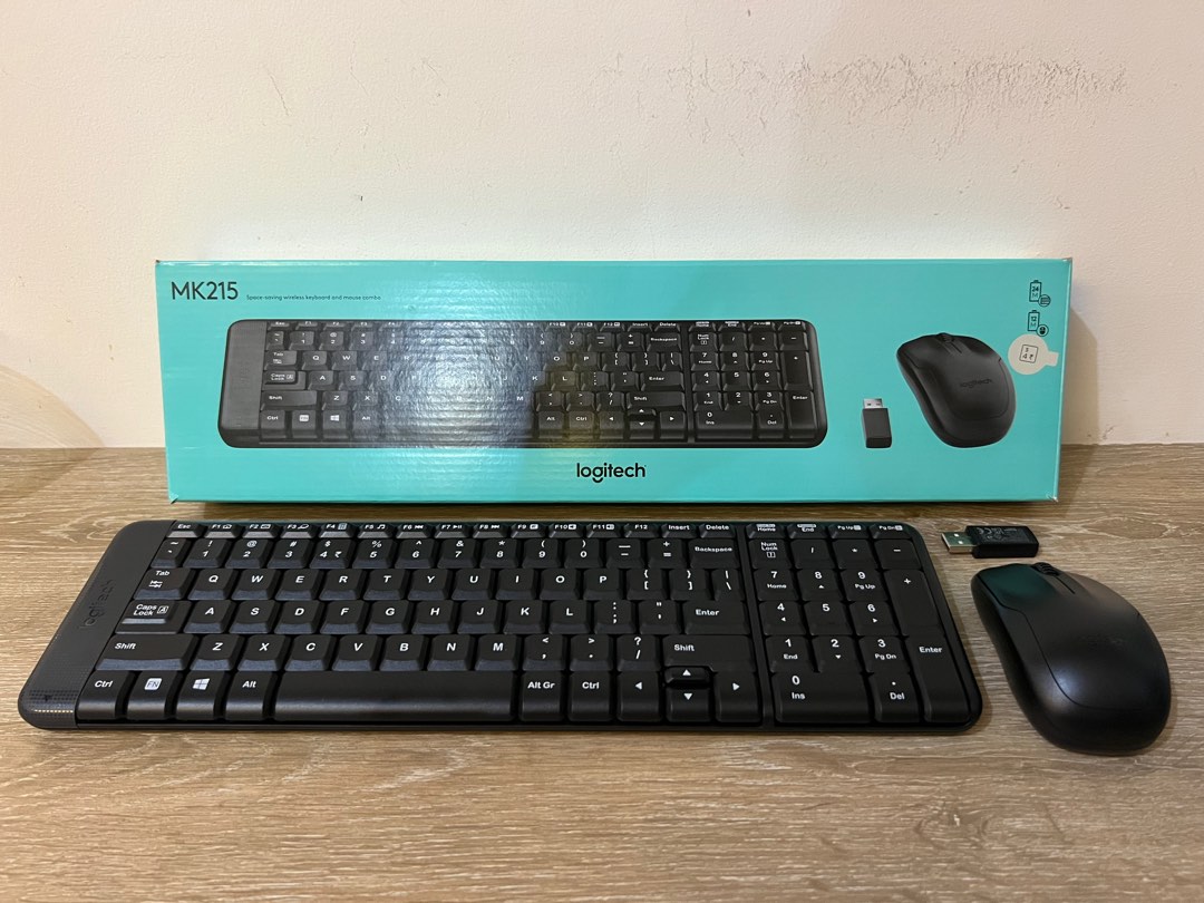 Logitech Mk215 Combo Keyboard Mouse Elektronik Bagian Komputer
