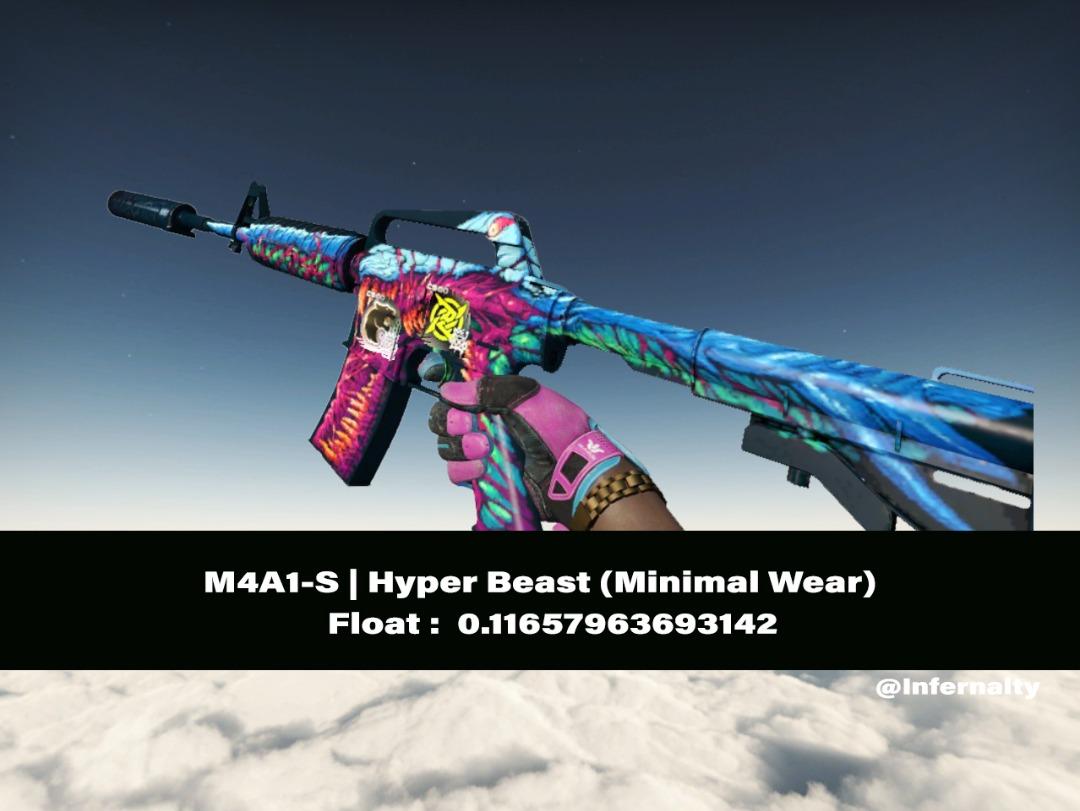 M4A1-S Hyper Beast MW CSGO SKINS KNIVES, Video Gaming, Gaming ...