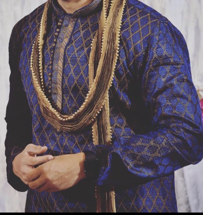 Manyavar Sherwani set with Dupatta, Men's Fashion, Coats, Jackets and ...