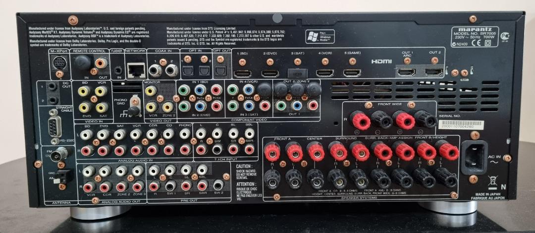 Marantz AVR SR7005 (Original remote control and Calibration Audyssey ...