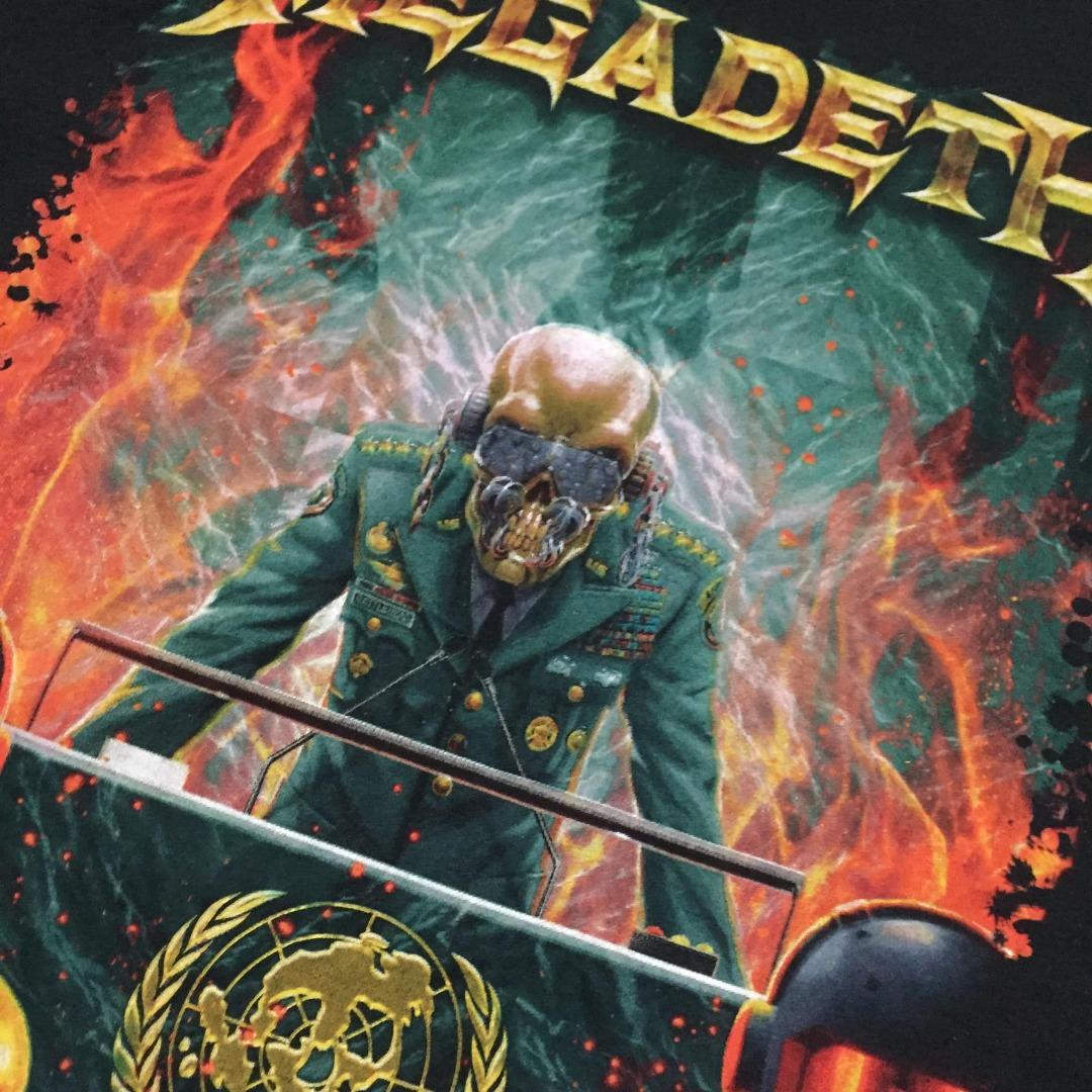 MEGADETH "NEW WORLD ORDER" COTTON TEE, Hobbies & Toys, Memorabilia ...