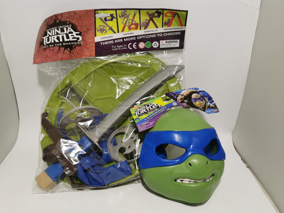 Leonardo Teenage Mutant Ninja Turtles Plastic Costume Shell Sword ...