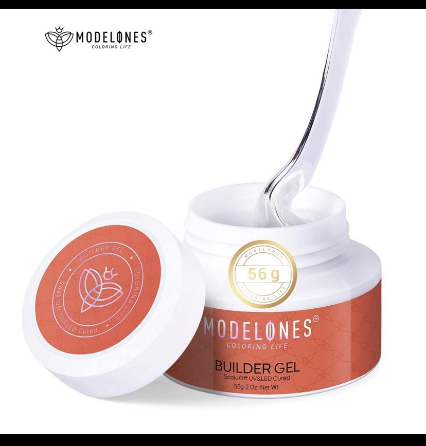 Modelones builder nail gel clear gel, Beauty & Personal Care, Hands & Nails on Carousell