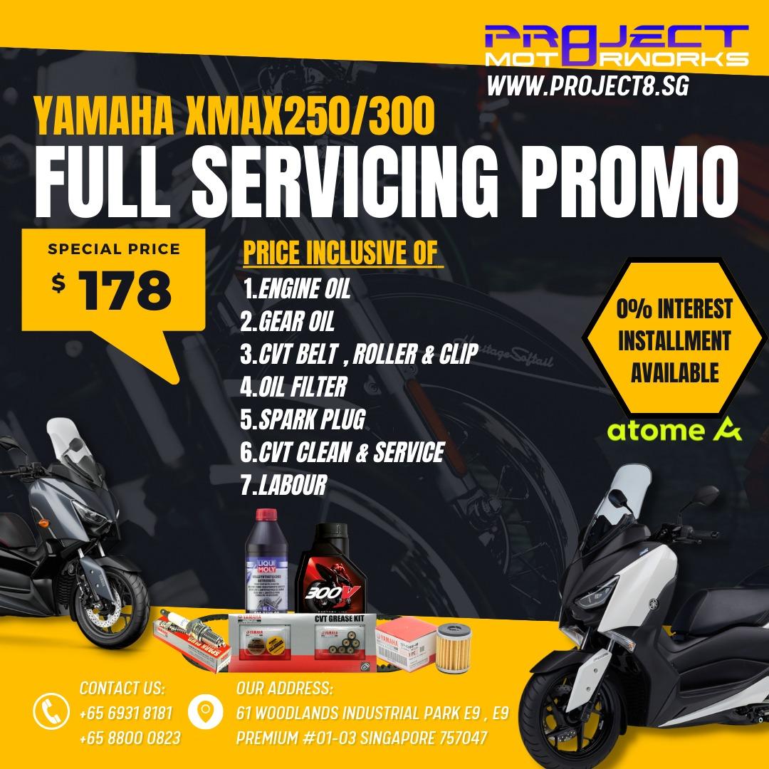 Bike servicing promotion YAMAHA AEROX | NMAX | SNIPER | XSR | R15 ...