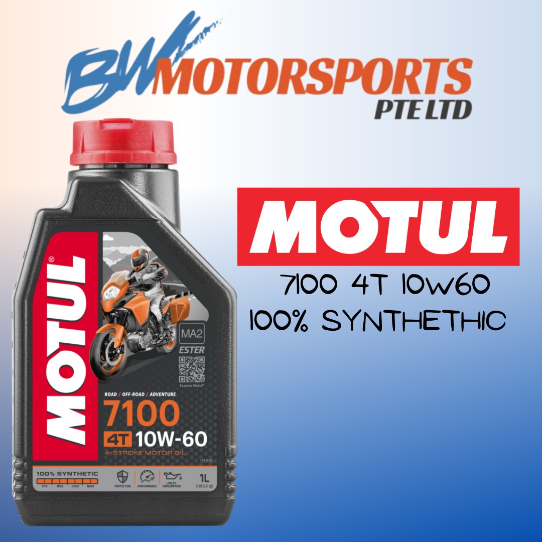 MOTUL 7100 10W-60 4T (1 Litre) 100% SYNTHETHIC, Motorcycles, Motorcycle ...