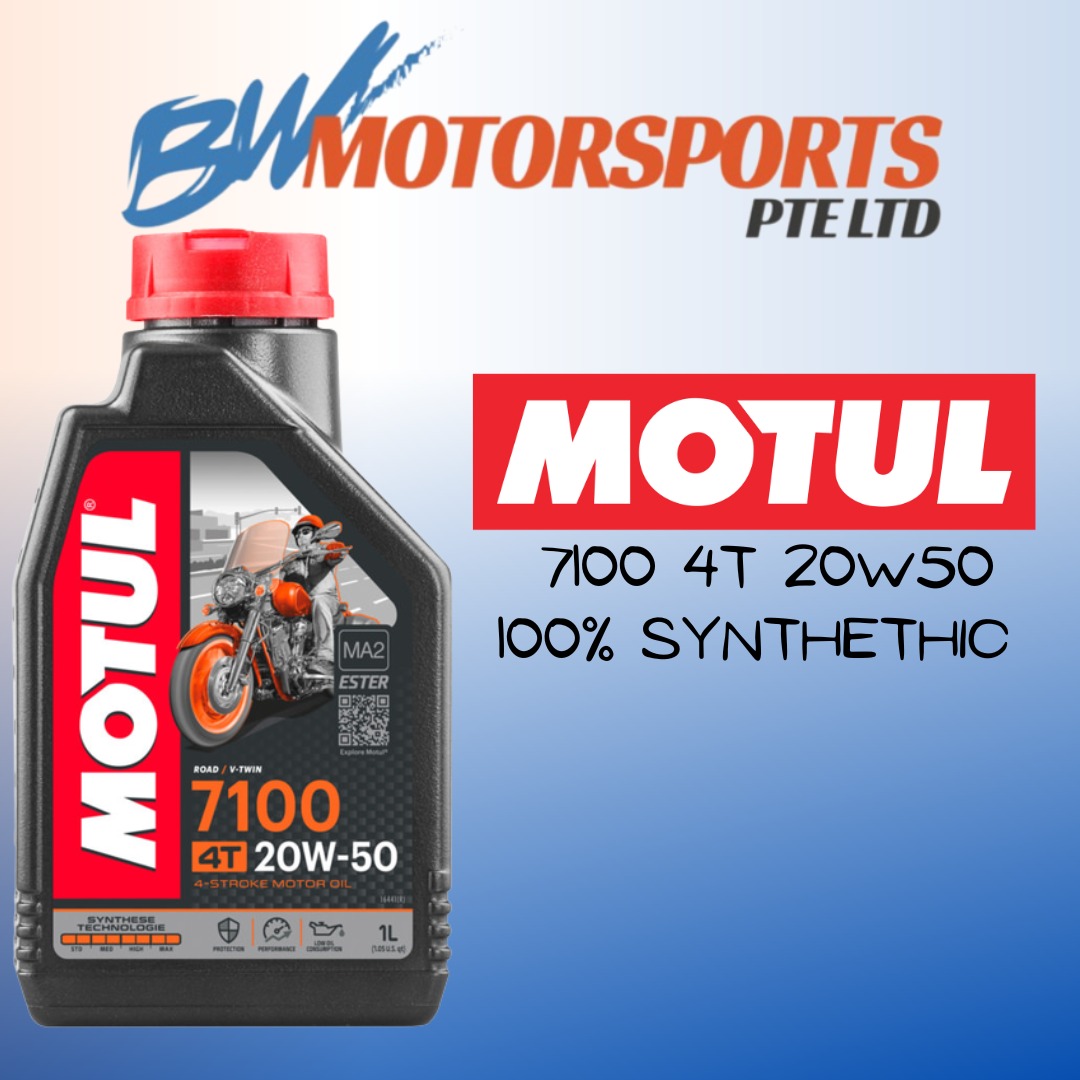MOTUL 7100 20W-50 4T (1 Litre) 100% SYNTHETHIC, Motorcycles, Motorcycle ...