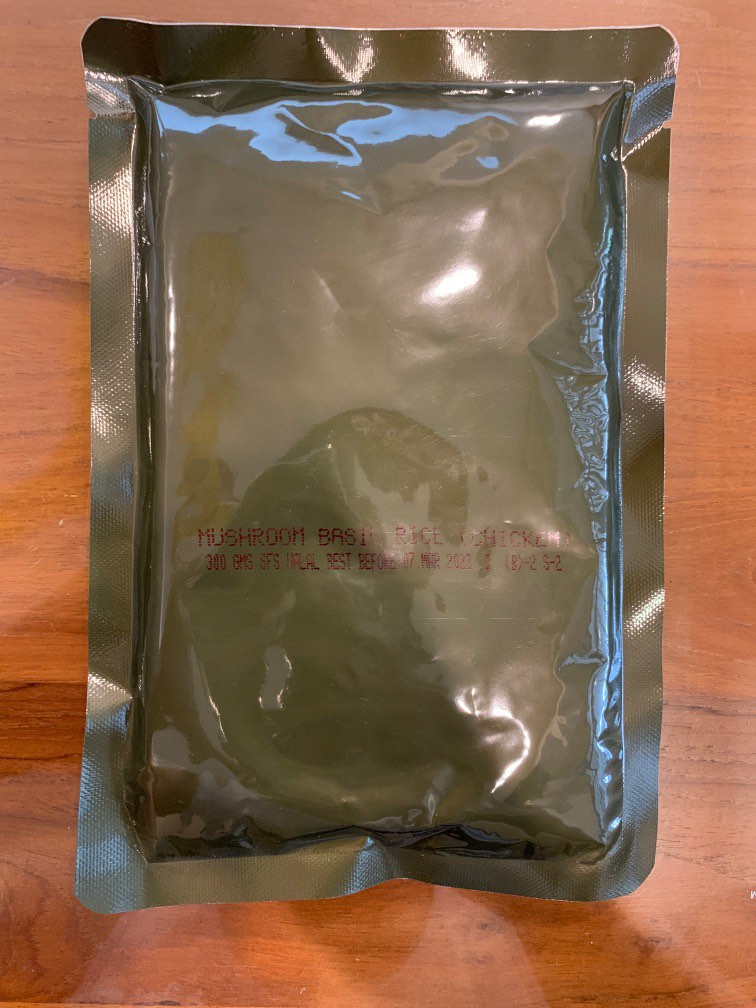 Mushroom Basil Rice (Chicken) [SAF Field Rations - Main], Food & Drinks ...