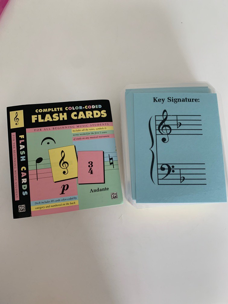 Music flash cards, Hobbies & Toys, Music & Media, Music Scores on Carousell