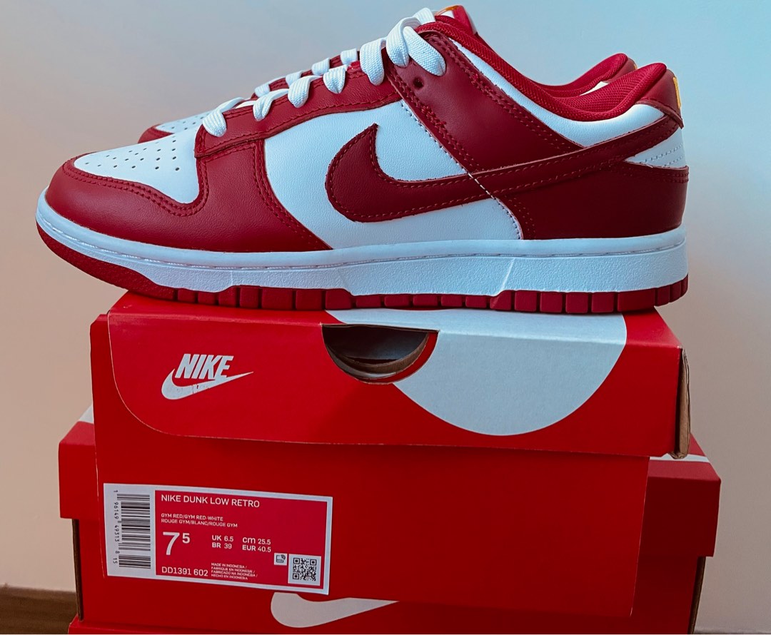 Nike Dunk “Gym Red”, Men's Fashion, Footwear, Sneakers on Carousell