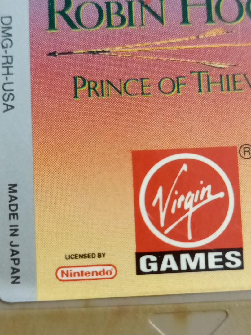 Nintendo GAMEBOY Robin hood prince of thieves, Video Gaming, Video ...
