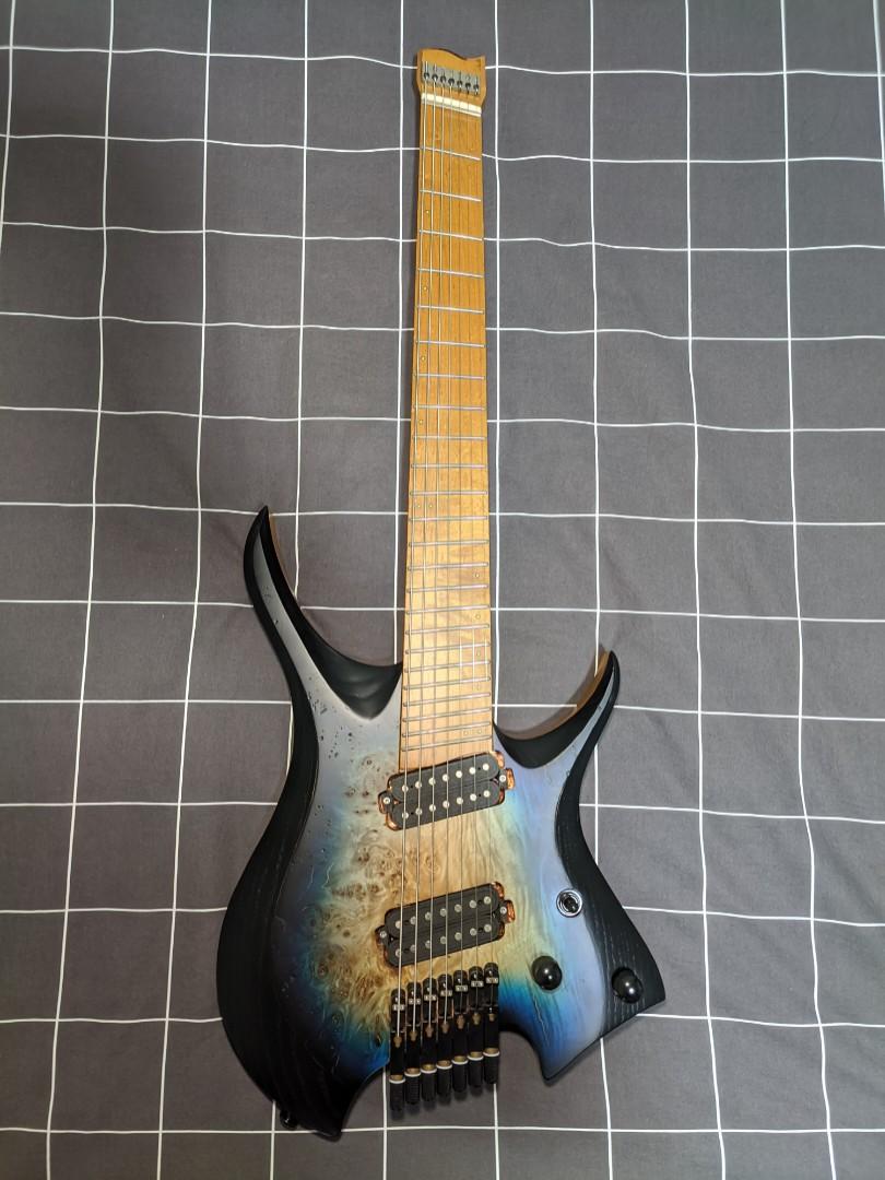 NK Headless 7-String guitar Electric Guitar (with gig bag), Hobbies ...