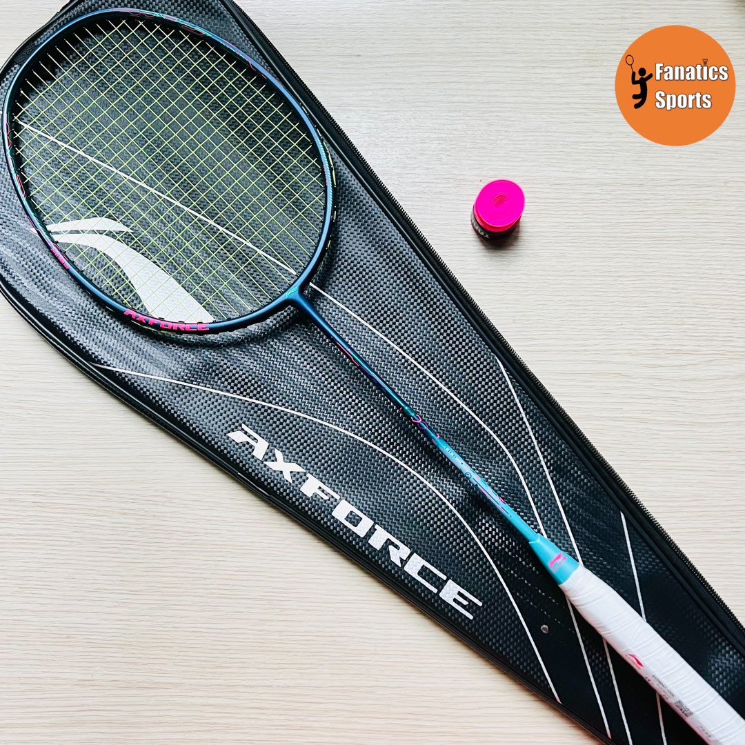 [Nov Bundle] Brand New Li Ning Axforce 50 5u Badminton Racket strung ...