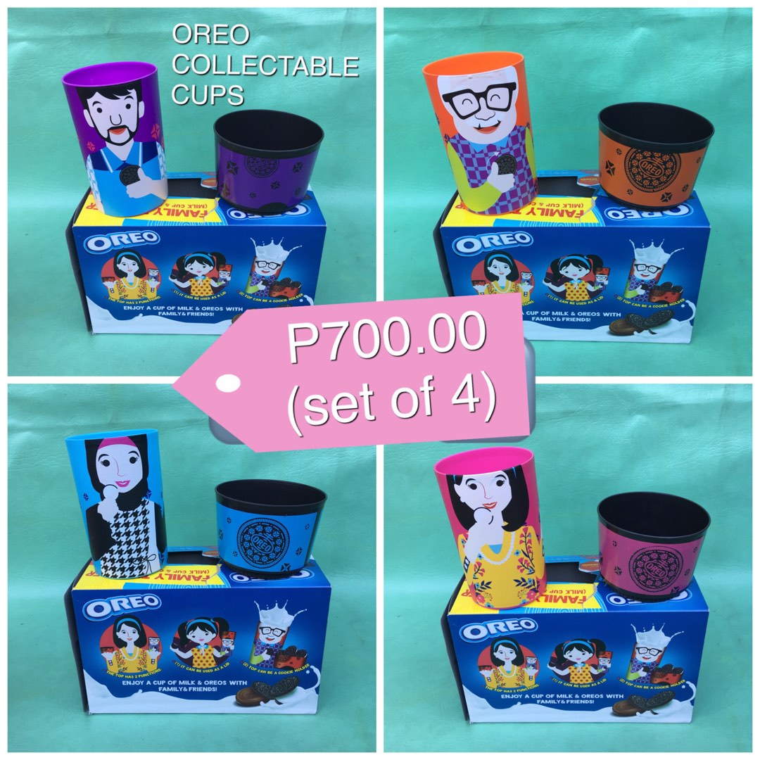 OREO FAMILY TUMBLERS (Milk & Cookie Holder Set), Furniture & Home ...