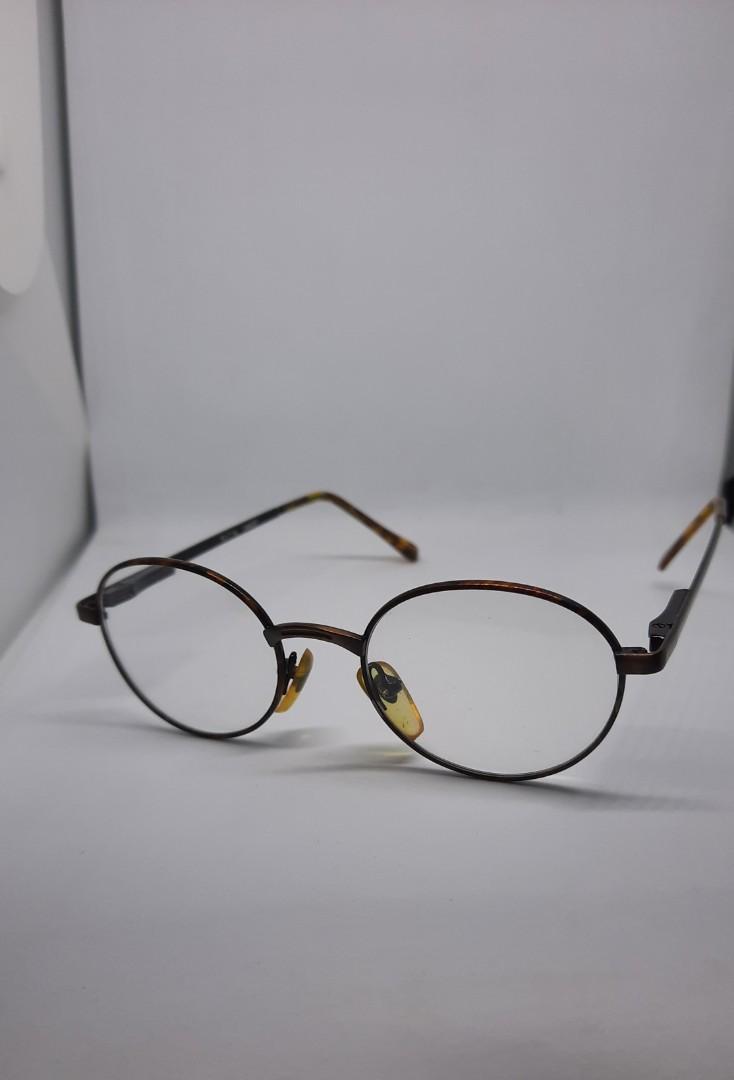 Original Round Vintage Eyeglasses-Metal Frame, Women's Fashion, Watches ...