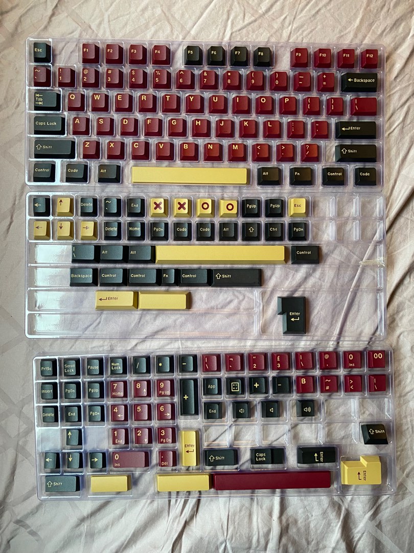 PBT Red Samurai Keycaps, Computers & Tech, Parts & Accessories ...