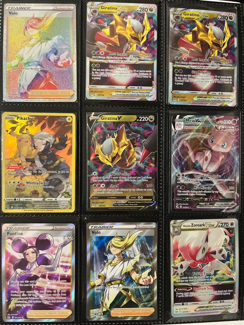 Pikachu TG Volo giratina v giratina vstar mew vmax Fantina rainbow Volo ...