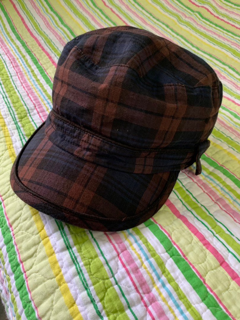 Plaid checkered cap, Men's Fashion, Watches & Accessories, Cap & Hats ...
