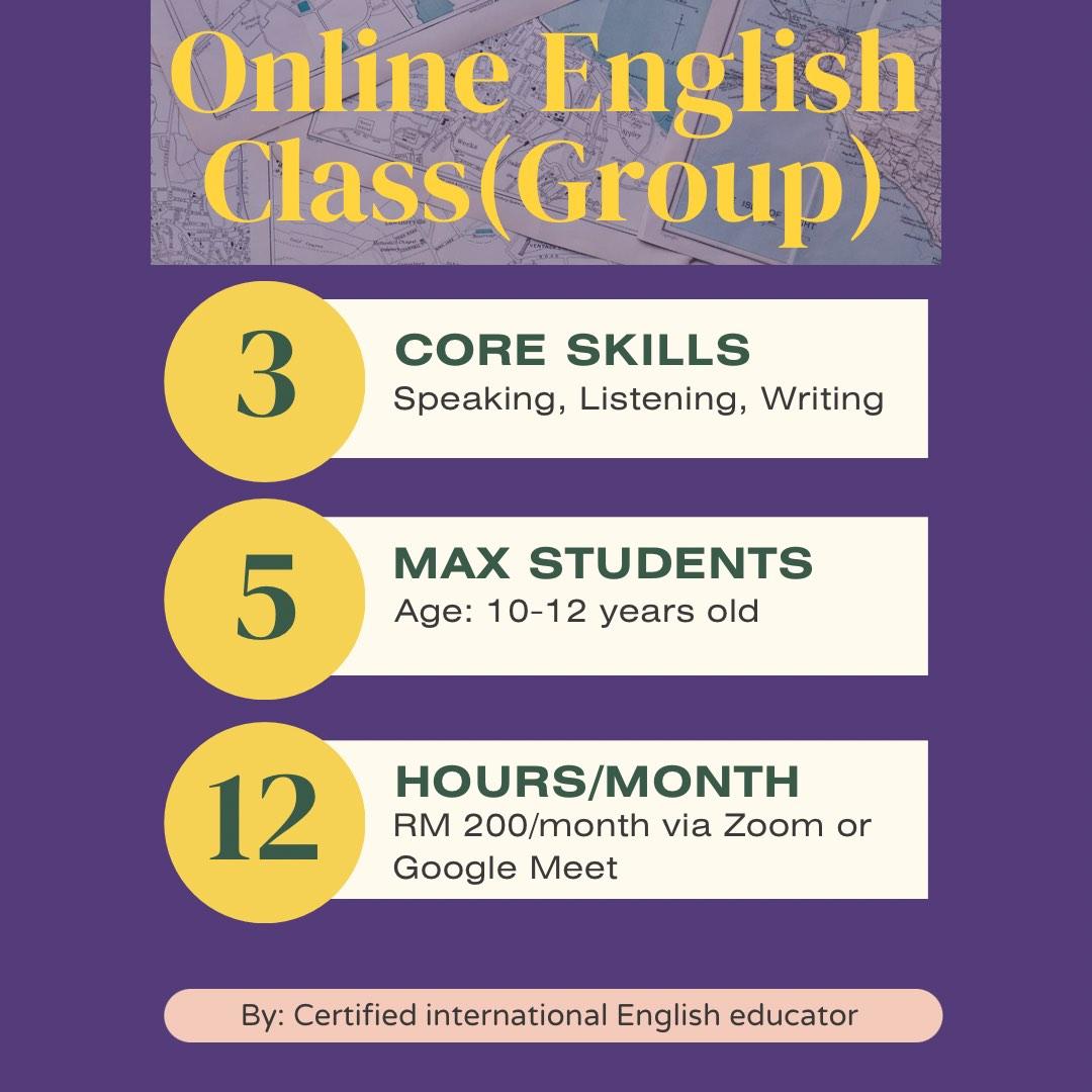 Primary Students English Class, Services, Tuition on Carousell