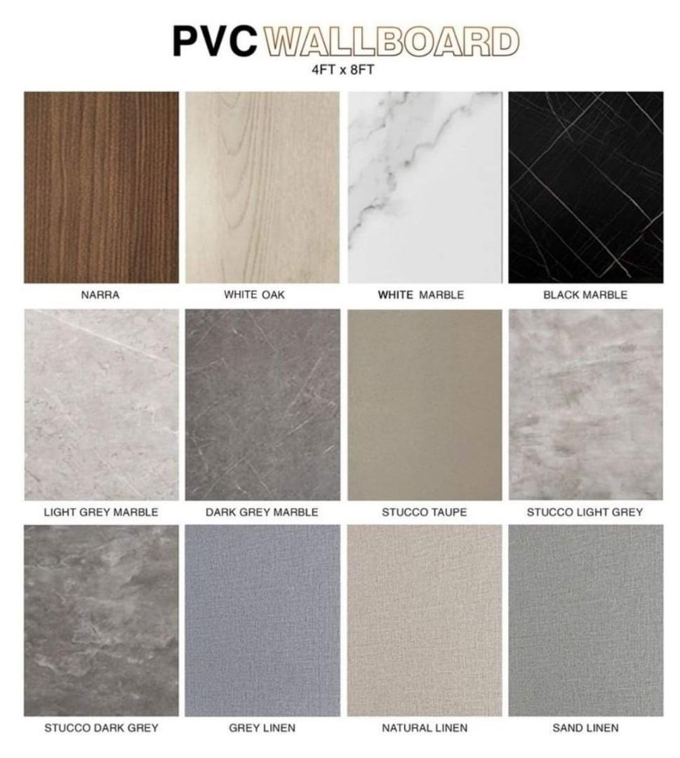 PVC WALLBOARD, Furniture & Home Living, Home Decor, Wall Decor on Carousell