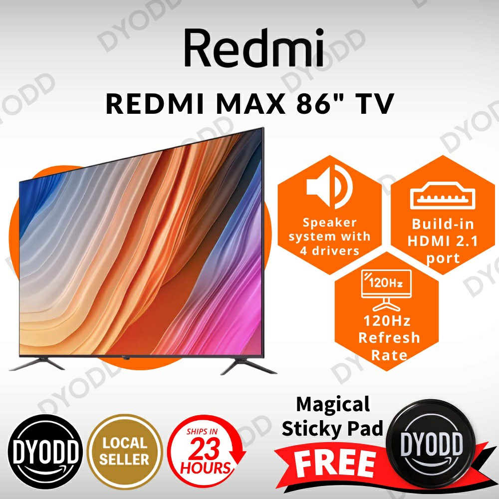 Redmi MAX 86' Super Large Screen 4K Ultra HD Full TV, TV & Home ...