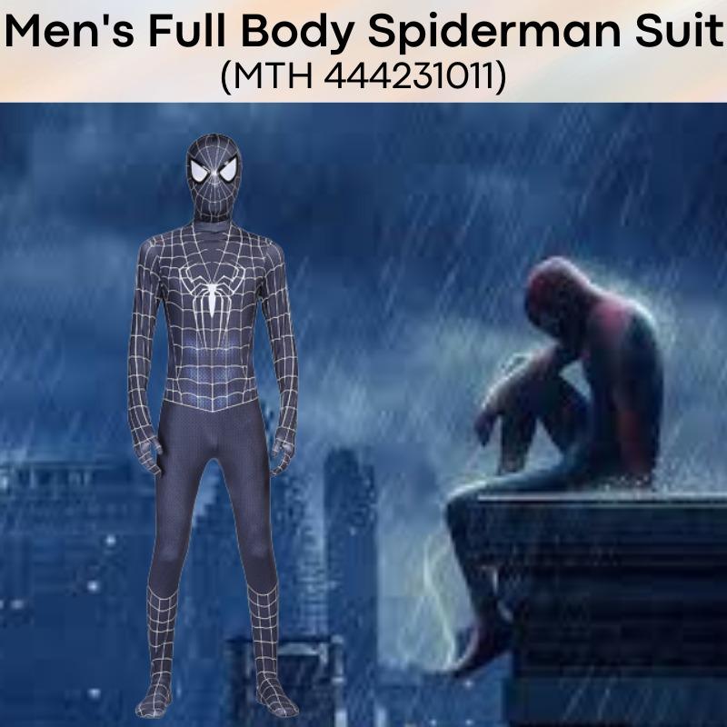 RESTOCKED Cosplay/Roleplay: Full Spiderman Body Suit (Black Spidey/Red Spidey), Men's Fashion ...