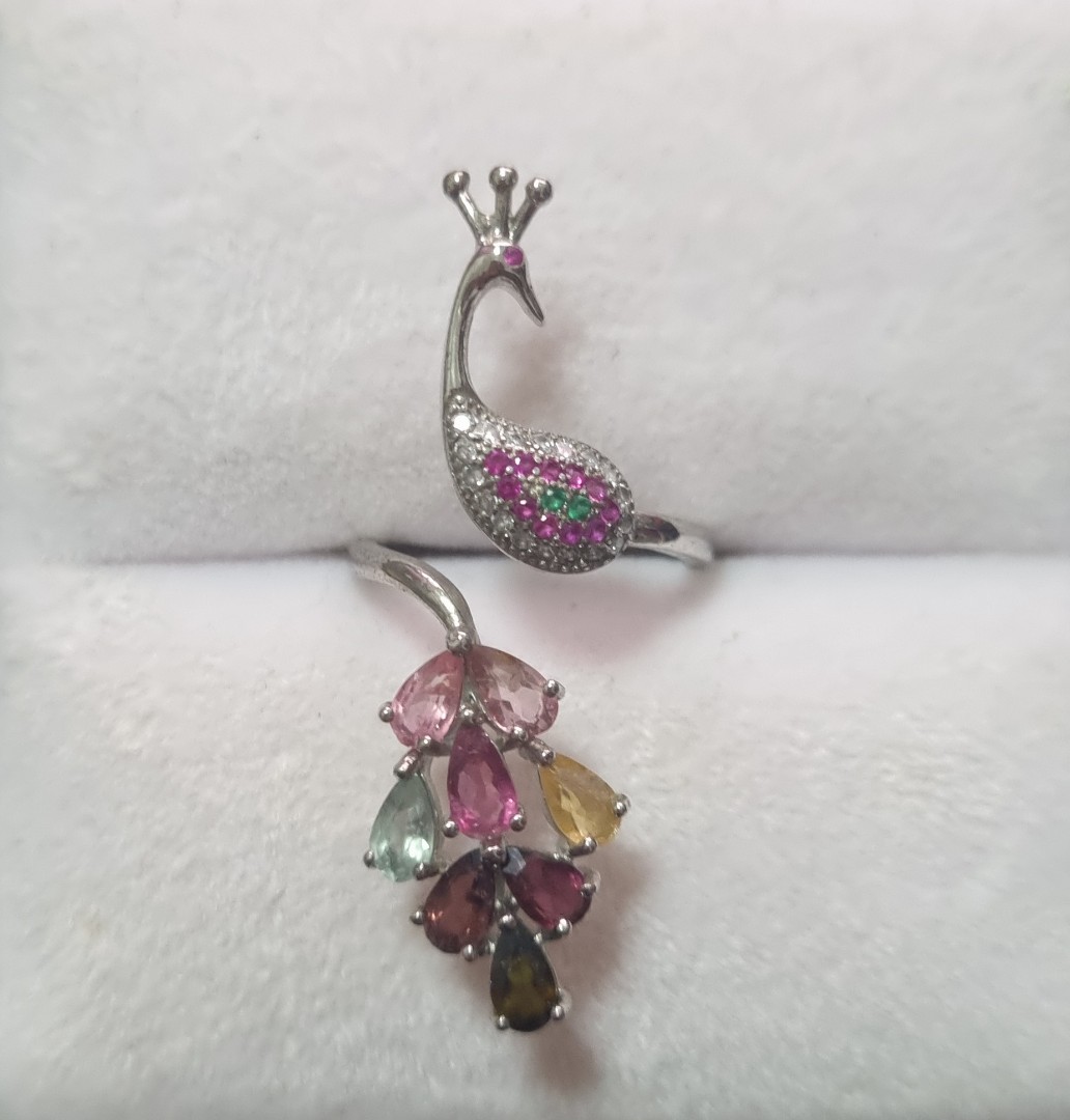 S925 Peacock Adjustable Ring, Women's Fashion, Jewelry & Organisers, Rings on Carousell