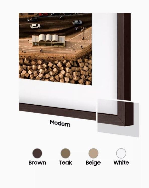 Samsung the frame bezel - 65 inch Bezel Modern brown, Furniture & Home ...