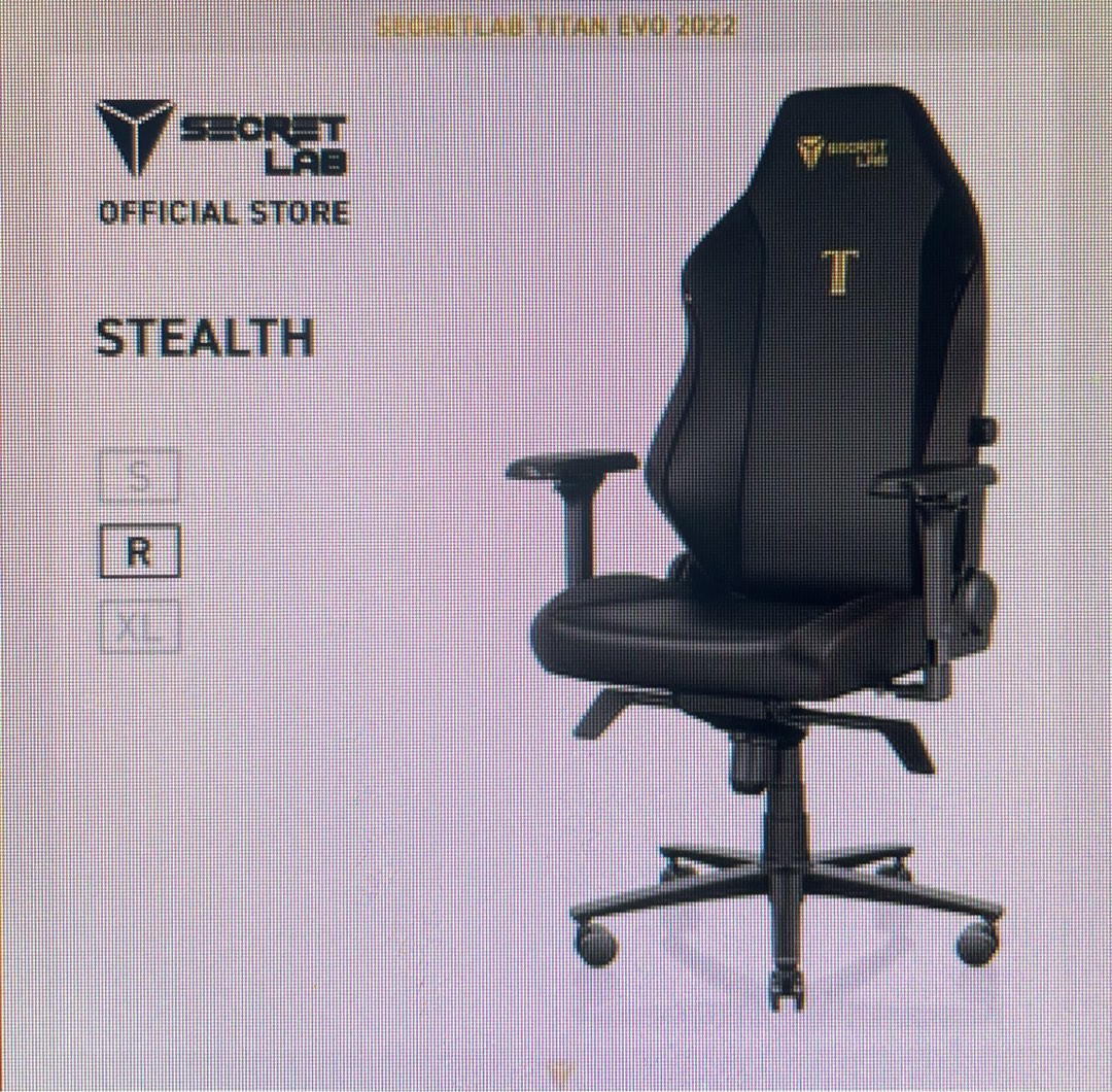 Secret Lab Titan Evo (Stealth), Furniture & Home Living, Furniture ...