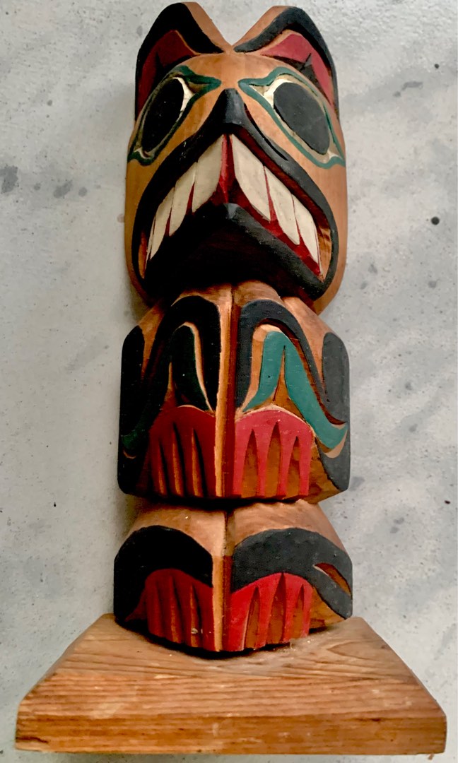 Native American Bear Totem Pole