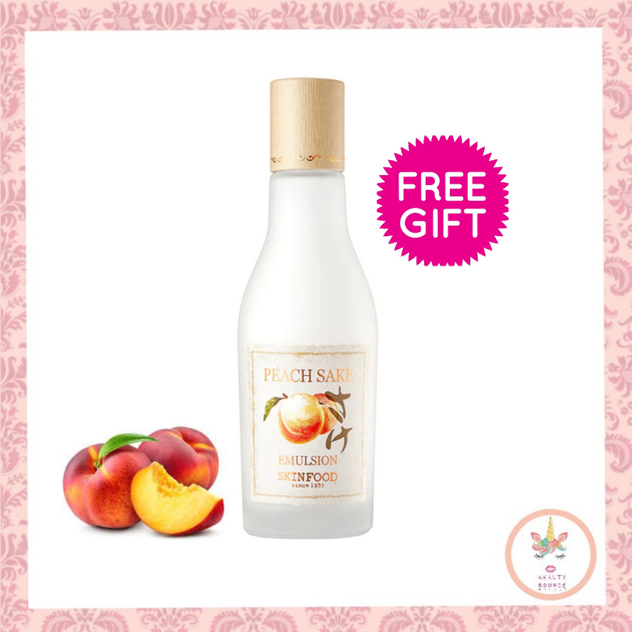 SKINFOOD PEACH SAKE EMULSION (MOISTURIZER) 135mL, Beauty & Personal ...