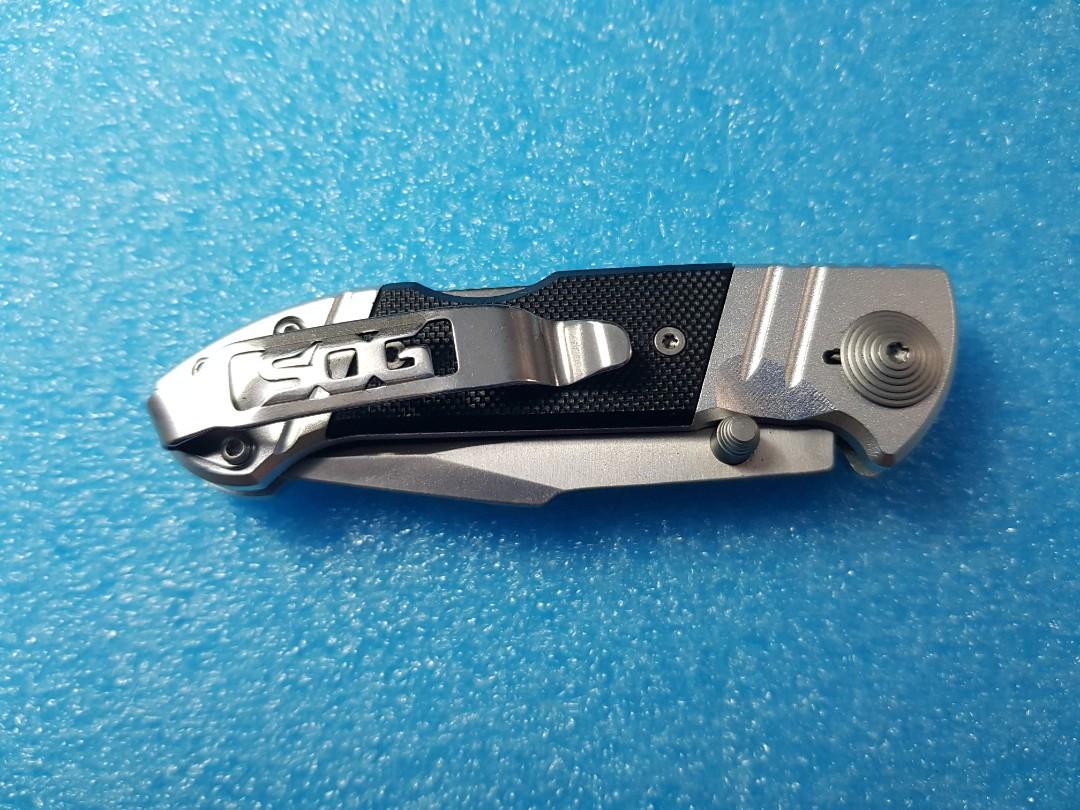 SOG Fielder Dagger Tactical Pocket Folding Knife (Stone Wash Finish ...