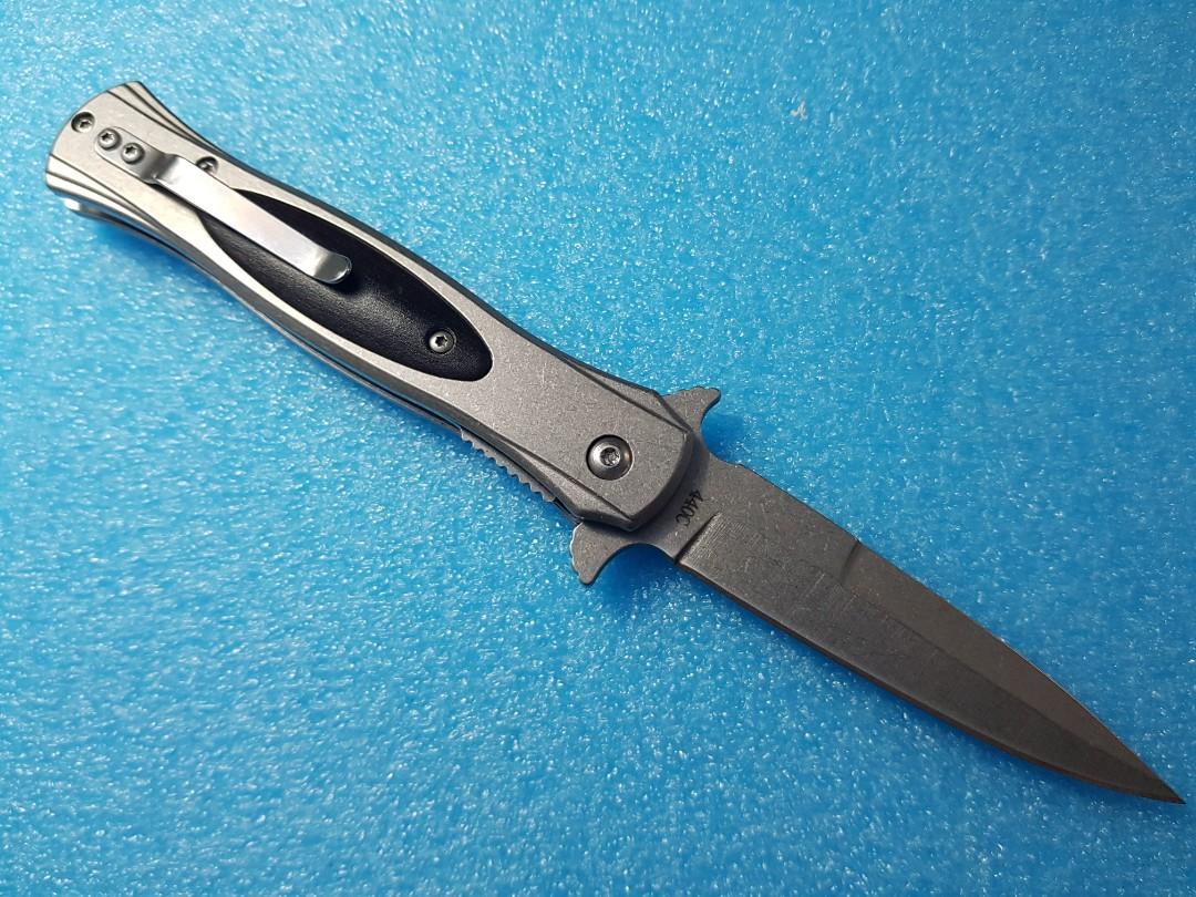 SOG Fielder Dagger Tactical Pocket Folding Knife (Stone Wash Finish ...