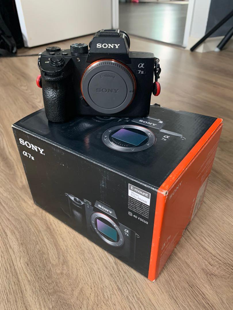Sony a7iii with box, Photography, Cameras on Carousell