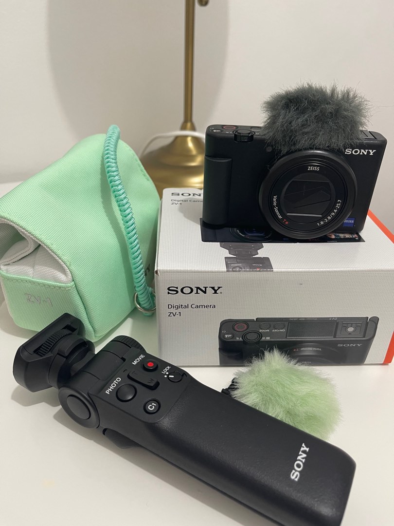 Sony ZV-1 Vlog Camera with shooting grip with warranty, Photography ...