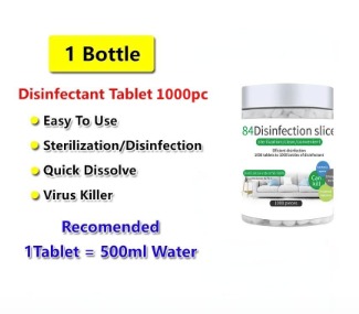 (SPECIAL SALE) 1000 tablet/bottle 84 Disinfection Tablet Chlorine ...